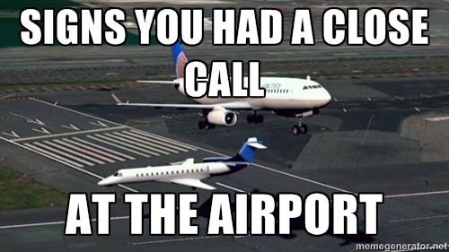 Meme'd From the Headlines: Near Miss at Newark Airport - The Interrobang